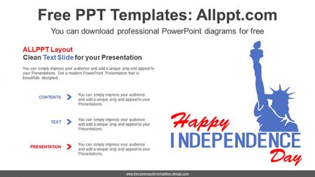 Happy Independence Day PPT Diagram for free