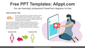 Social Network Communication PPT Diagram for free